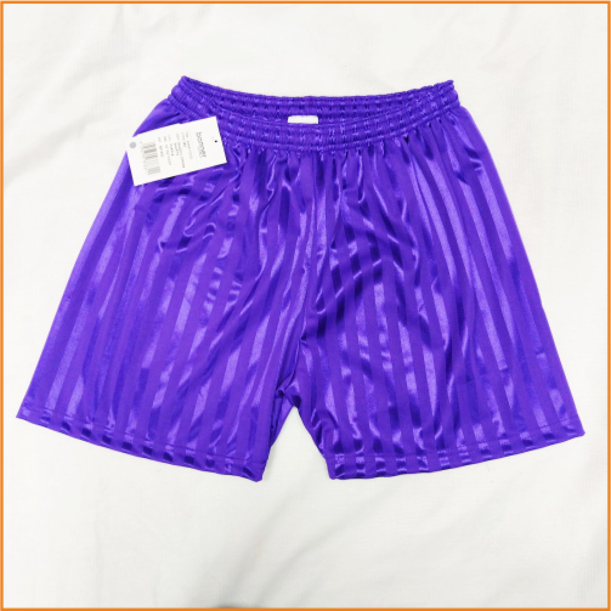 Purple PE shorts | Love Your Logo